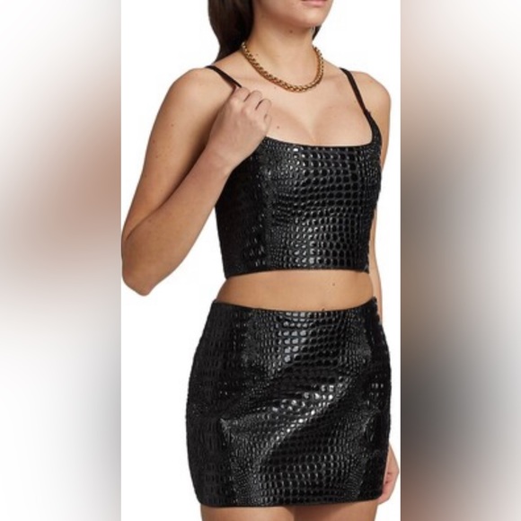 Vesper Obscura | Skirts | Mia Vesper Croc Skirt | Poshmark